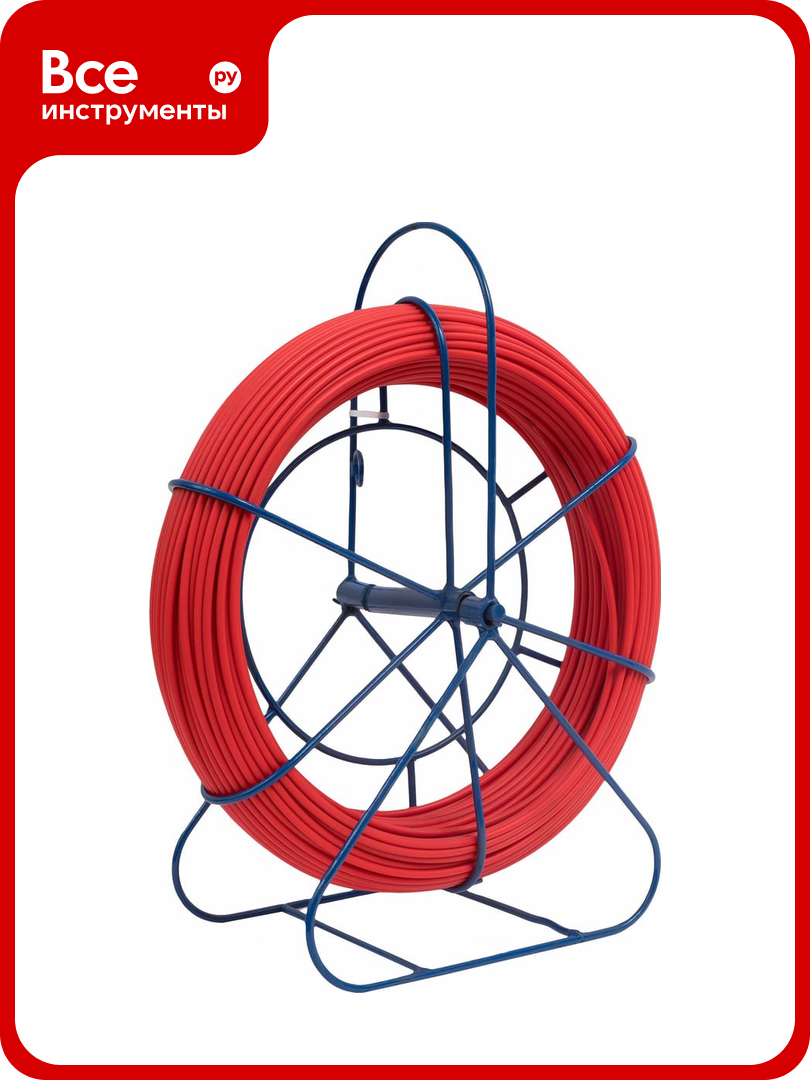 Протяжка для кабеля мини УЗК 6 мм/100 м в кассете Gigant GECB-6/100, кабеля мини узк