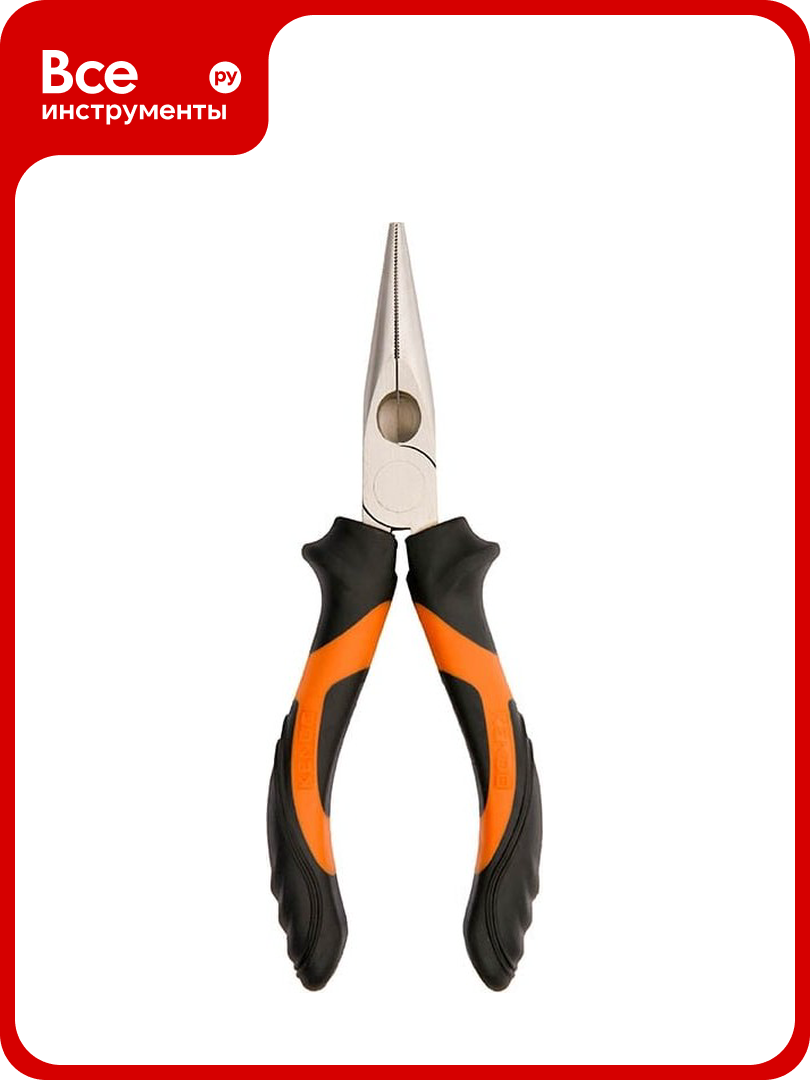 Тонкогубцы KENDO 160 мм/6 10331, металл, для точечного захвата проволоки