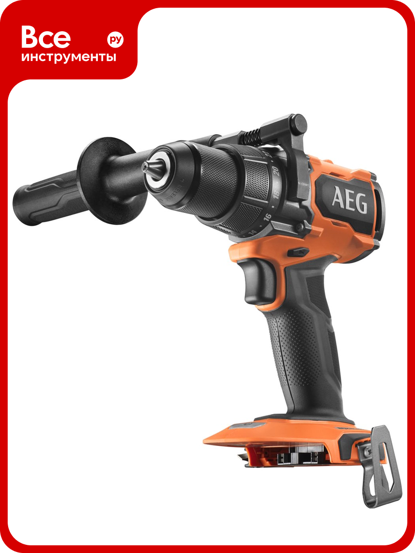 Ударная бесщеточная дрель-шуруповерт AEG BSB18BL2-0 18 В 4935481042, мощная