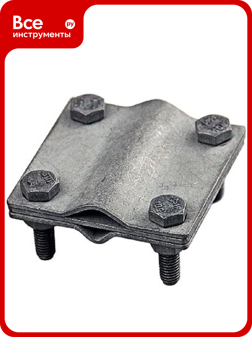 Зажим крестообразный стержень Protectpro (16мм) — полоса/пруток, оцинк. сталь 3503 для соединения заземляющего