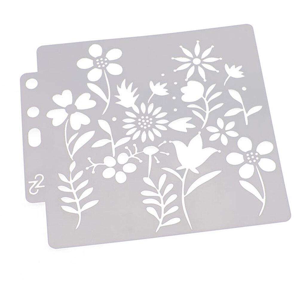 Трафареты Шаблон Живопись Скрапбукинг Тиснение Тиснение Альбом Ремесло Цветок