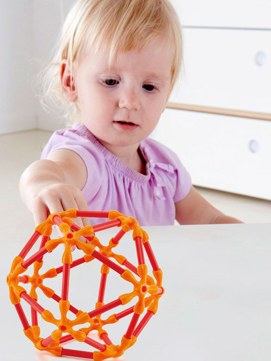 Конструктор из палочек для детей Hape Flestix "Кристалл" E5567_HP