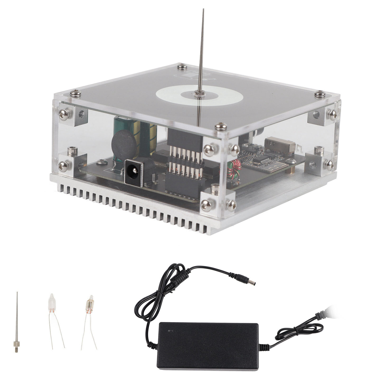 Музыка Tesla Coil Arc Touchable Беспроводная трансмиссия черная плазма