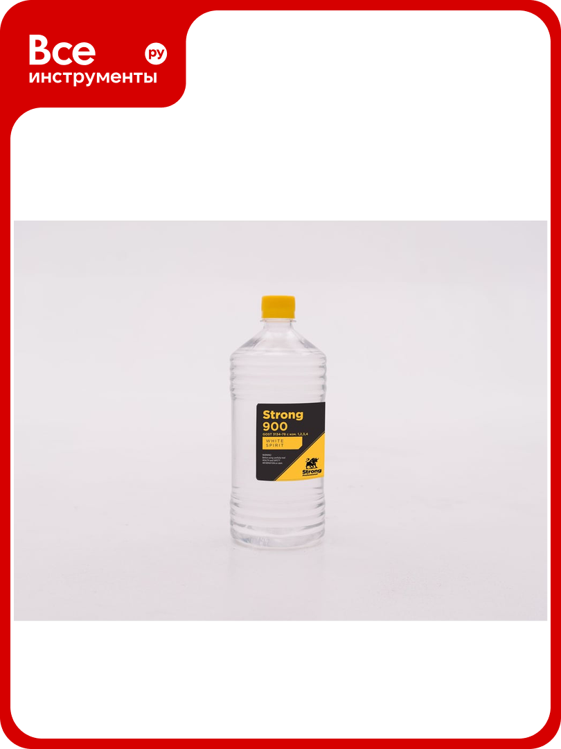 Уайт-спирит Нефтехимик STRONG 900 (ГОСТ) 1 л УССГ1000 для защиты и декоративного покрытия поверхностей