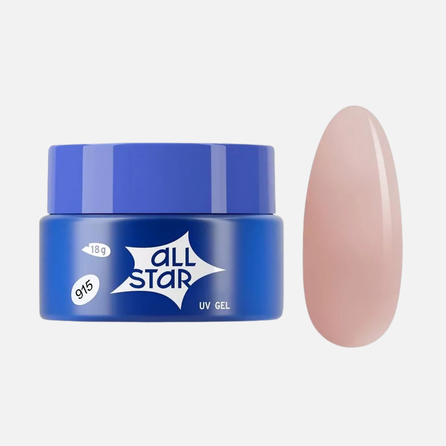 Гель моделирующий All Star Delicate Beige 915 18 г камуфляж натуральный