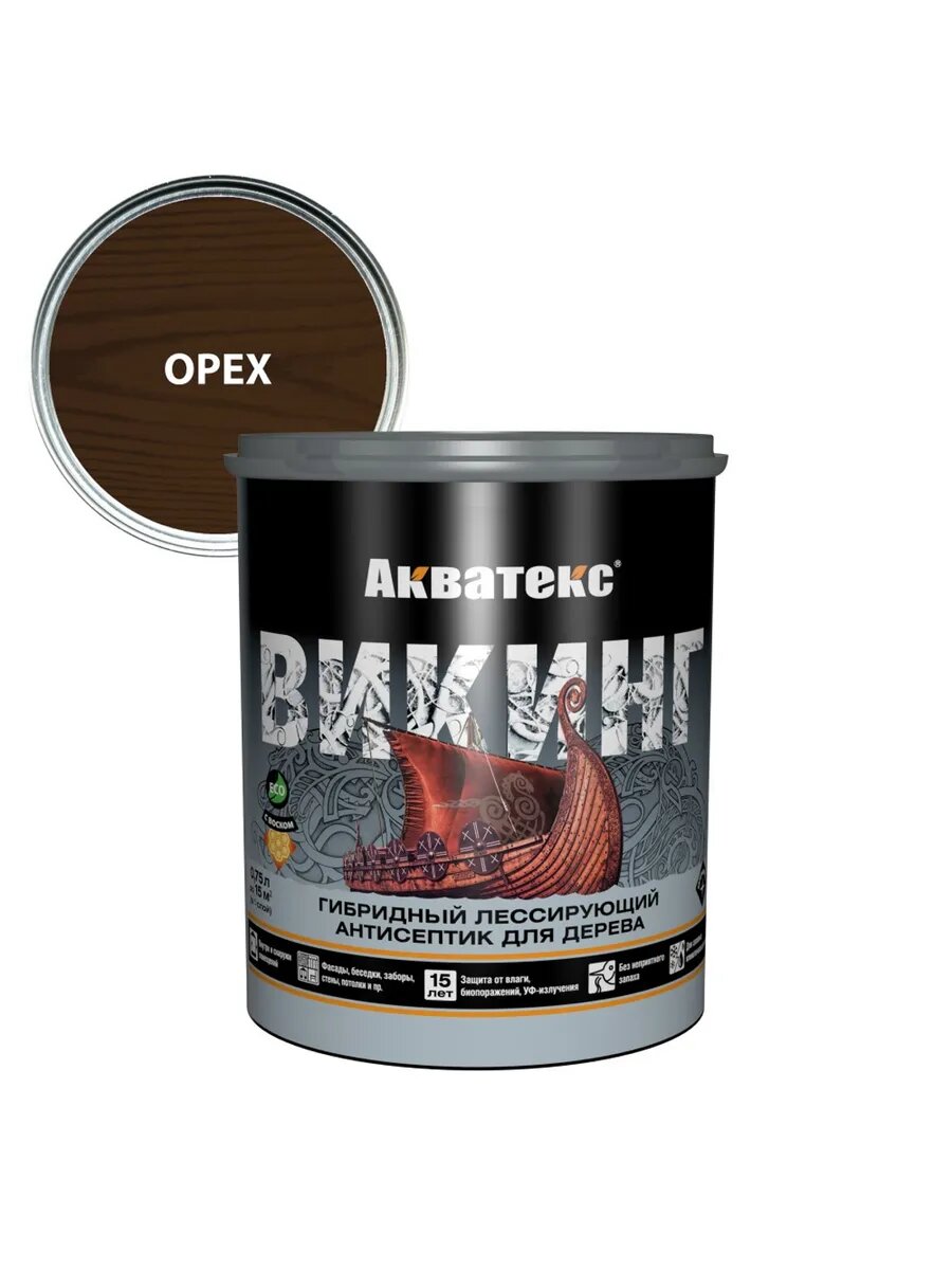 Антисептик для дерева 0,75 л орех