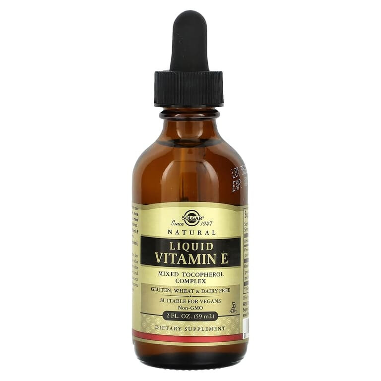 Solgar Liquid Vitamin E, Жидкий витамин E 59 мл