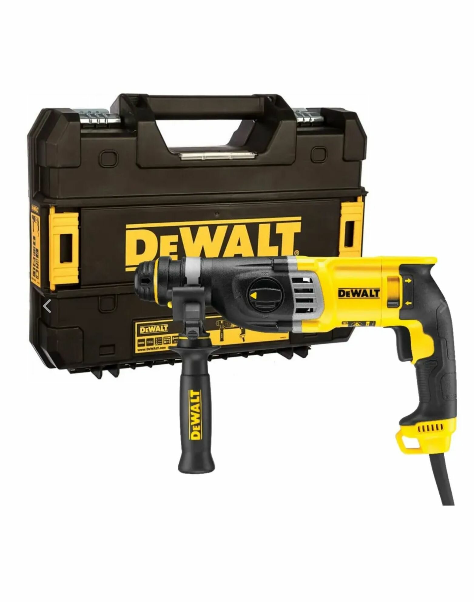 Перфоратор DeWalt D25143K-IN (900 Вт, 3-х реж, 3,2 Дж EPTA, кейс)