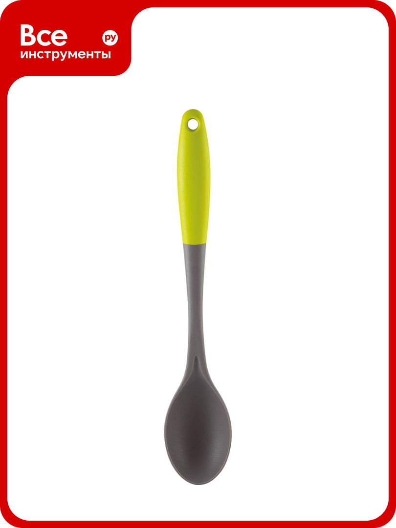 Ложка Mallony Novita из нейлона с цветной ручкой из TPR 005424, для приготовления пищи