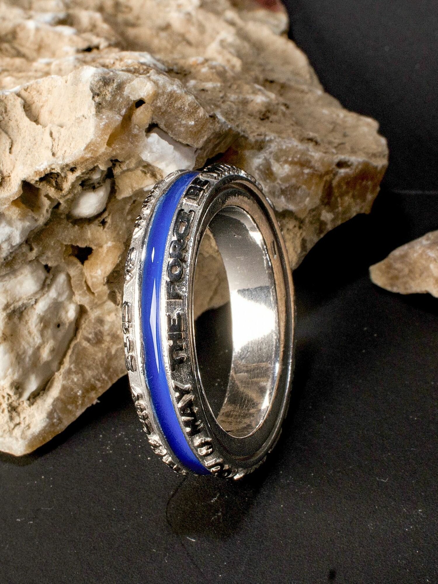 Кольцо, серебро, 925 проба, эмаль