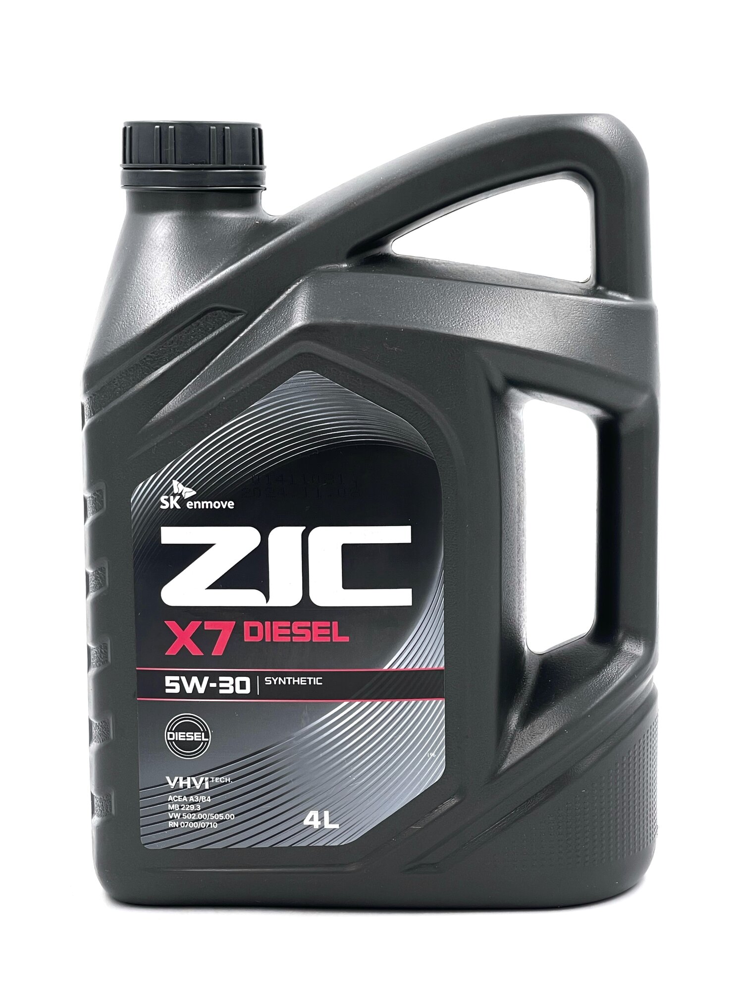 Масло моторное ZIC X7 Diesel 5w-30, синтетическое , 4 литра, для авто