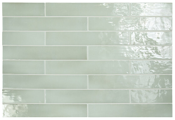 Плитка Equipe "Manacor Mint ", 26922 прямоугольная, , глянцевая, 6,5x40 см, уп 1 м2 (38шт.)