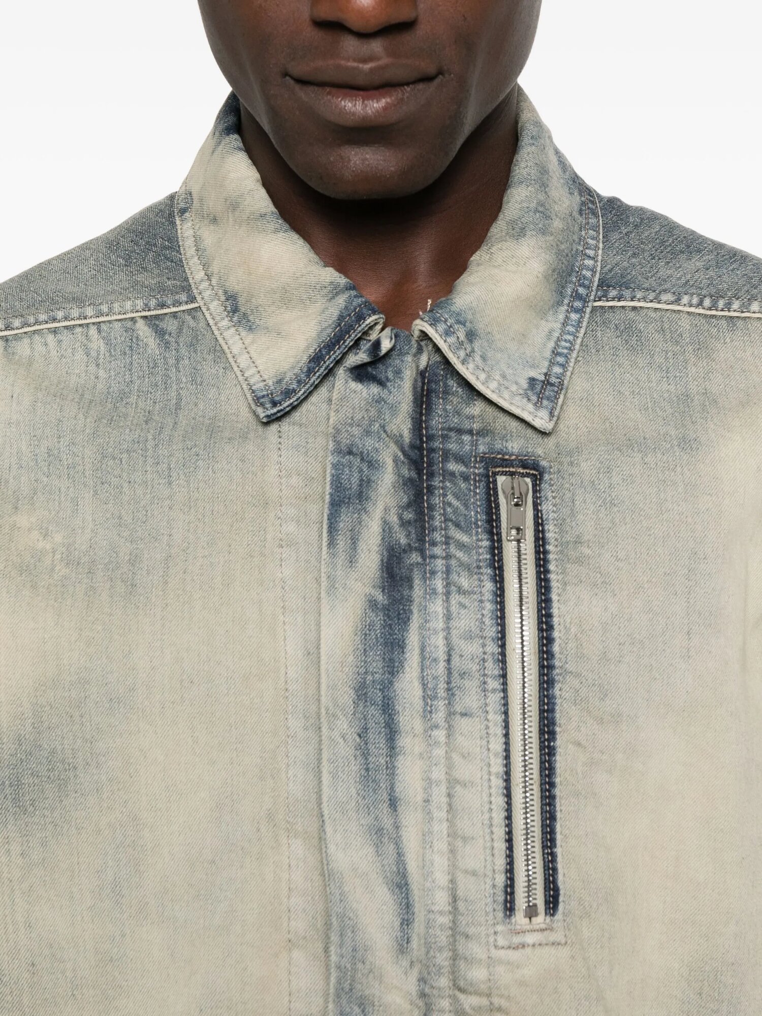 Куртка джинсовая Rick Owens, размер M, синий — фото 1