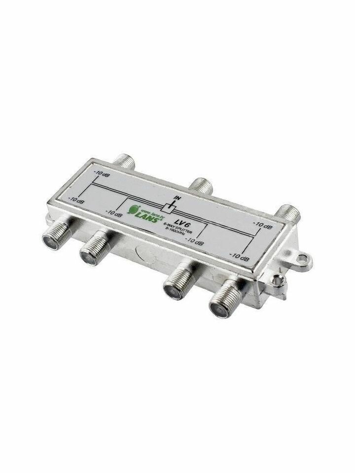 Делитель Lans LV6 делитель телевизионного сигнала на 6 линий 5-1000MHz (сплиттер)