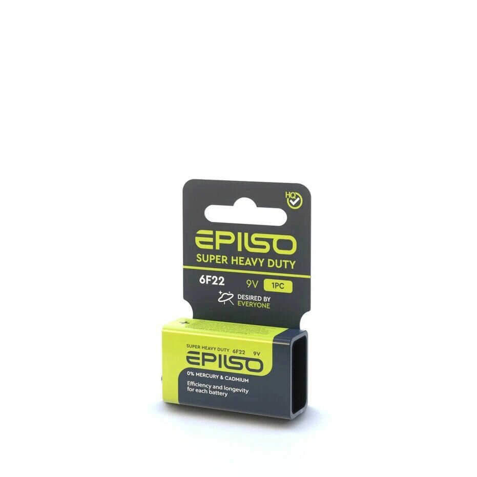 Epilso элементы питания солевой крона 6F22 9V