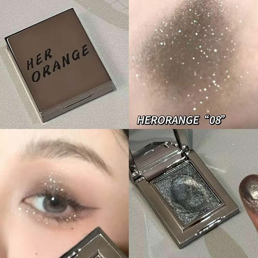 Одинарные тени для век с перламутровым блеском