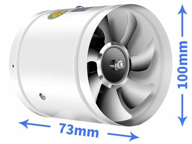 7.3*10*10 см многофункциональный мощный бесшумный вытяжной вентилятор