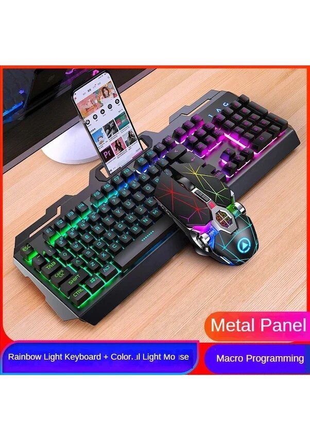 Проводная клавиатура Gx2 Combo 104 клавиши со светодиодной подсветкой