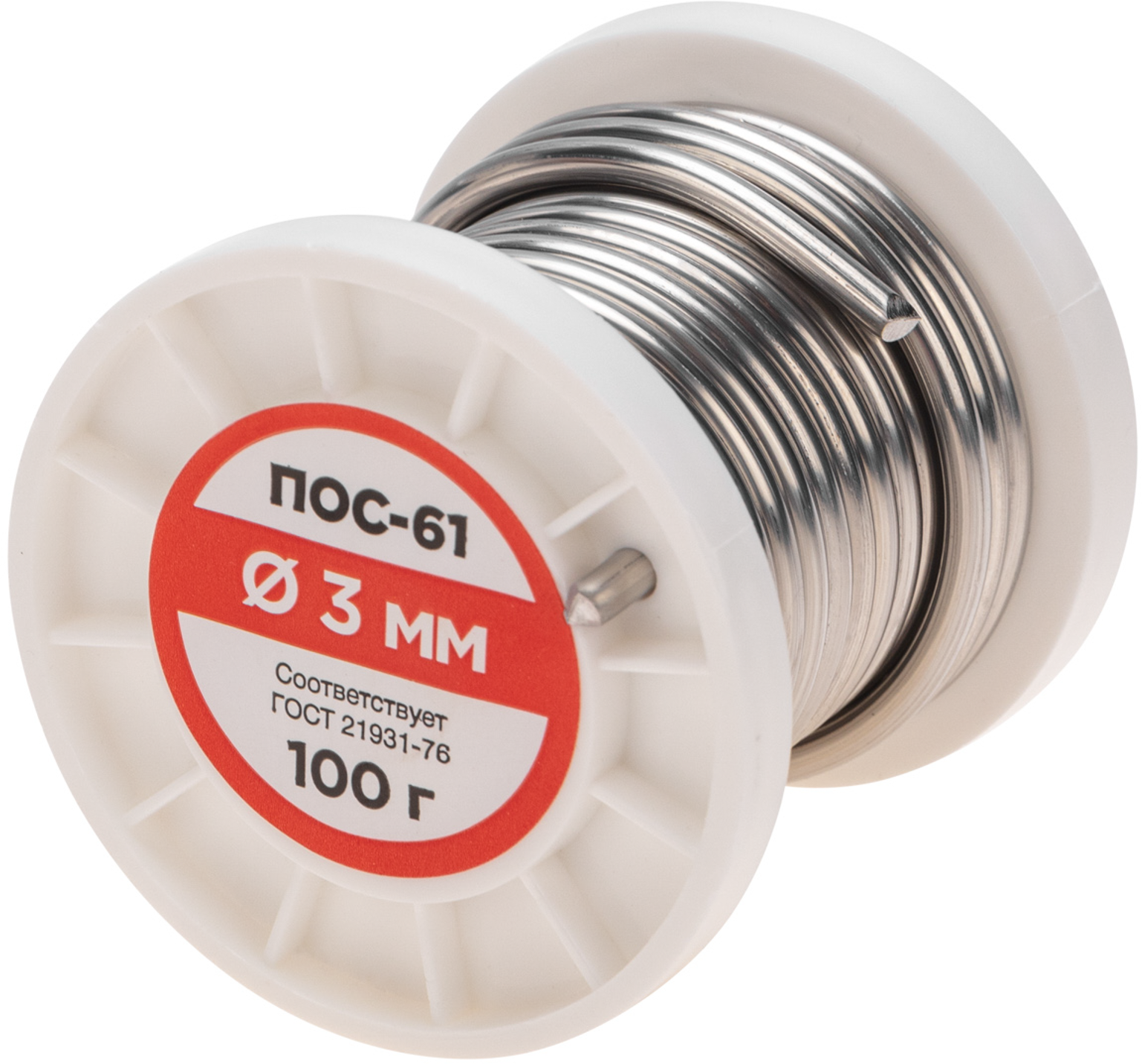 Припой Rexant ПОС-61 3 мм, 100 г