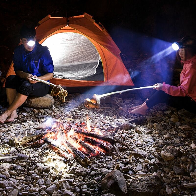 Фонарик сильного света, перезаряжаемый, для работы на открытом воздухе, налобный с датчиком движения, горнодобывающий фонарь для ночной рыбалки.！