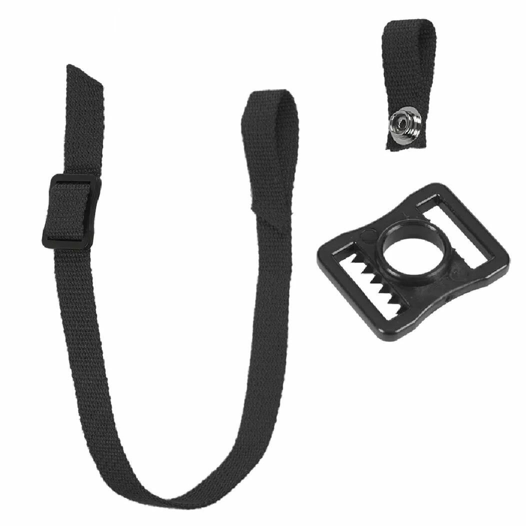 Подбородочный ремень для шлема с клипсой Lowry Sports, Чёрный