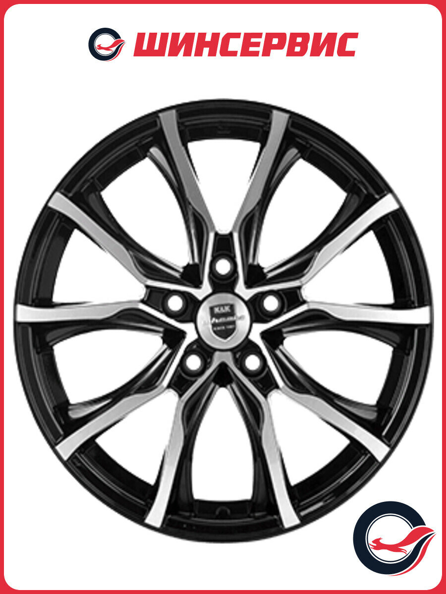 Литой колесный диск КиК Твист R17x7.5J 5x114.3 ET40 ЦО66.1 для автомобиля
