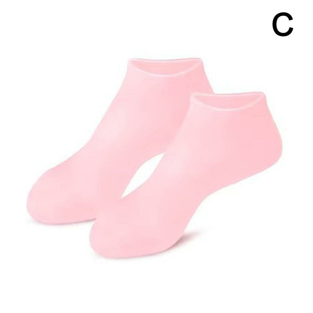 Силиконовые носочки для ног многоразовые, маска для ног, увлажняющие. 1 пара