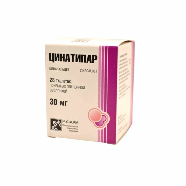 Цинатипар таблетки п/о плен. 30мг 28шт