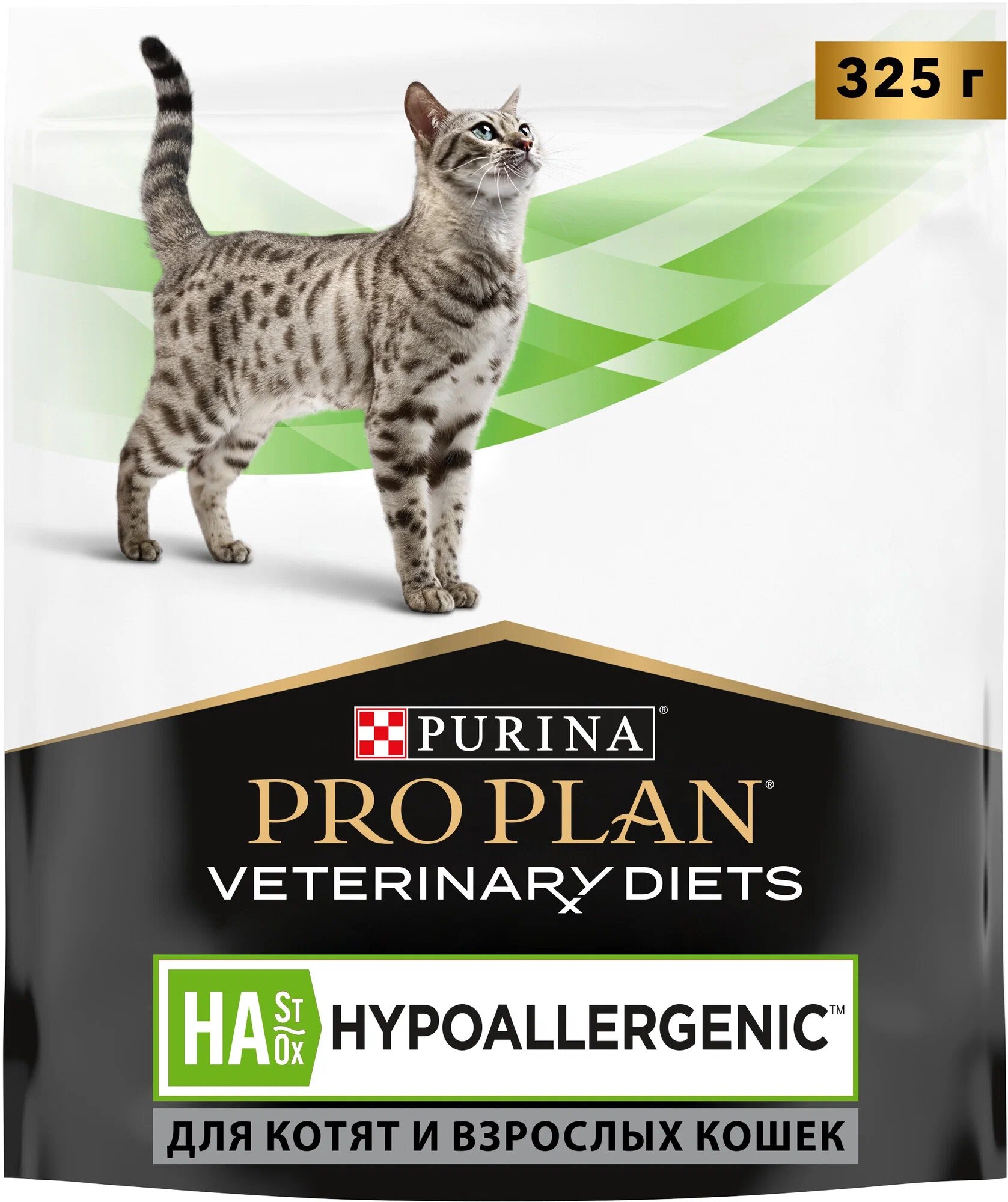 Сухой корм PRO PLAN Veterinary HA Hypoallergenic для котят и взрослых кошек при пищевой непереносимости, 325 г
