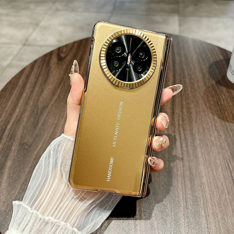 Чехол для Huawei Mate X5 / Хуавей Мейт X3, soft touch, чехол-кардиомонитор, поликарбонат (PC), защита камеры, ударопрочный, усиленные углы, Huawei, golden,002-ZLS/baida/Mate X5