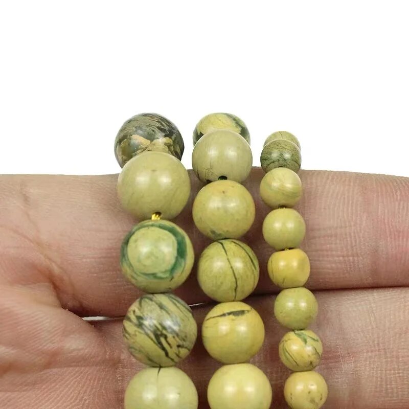 Жёлтые фосфорные варсицитовые бусины Youth Cadence 6 8 10 12 мм 10mm approx 38beads