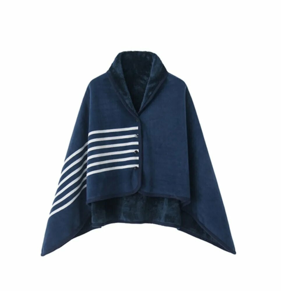 Плед-пончо, полиэстер, 140x100см, для комфорта в повседневной жизни