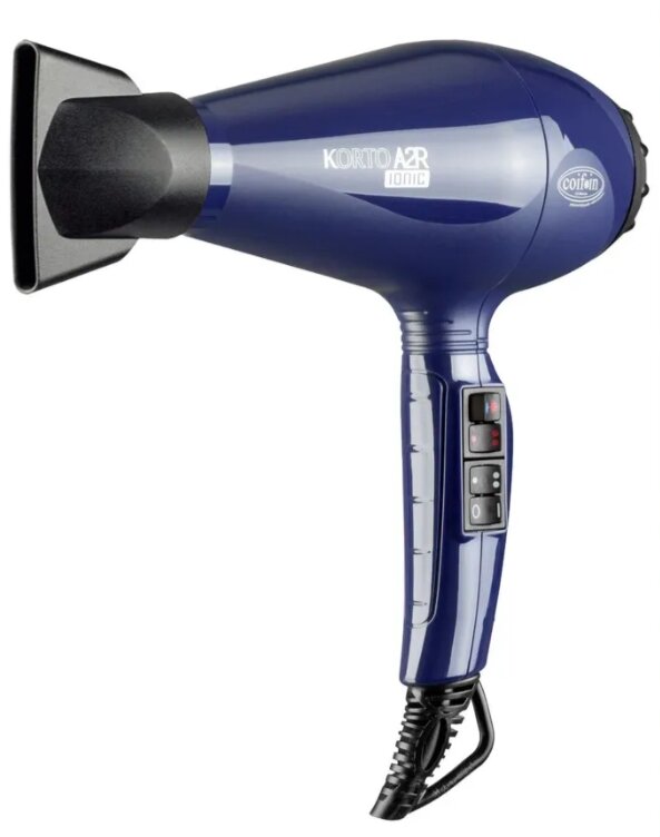 Профессиональный фен Coifin "Korto" КА2 R Ionik, мощность 2400 Вт, ионизация, синий