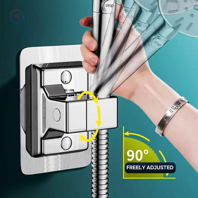 Кронштейн для верхнего душа, настенный держатель лейки с регулируемым углом наклона, универсальный крепеж для ванной комнаты