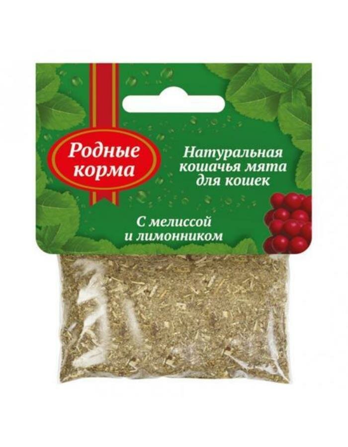 Родные корма кошачья мята с мелиссой и лимонником 15гр