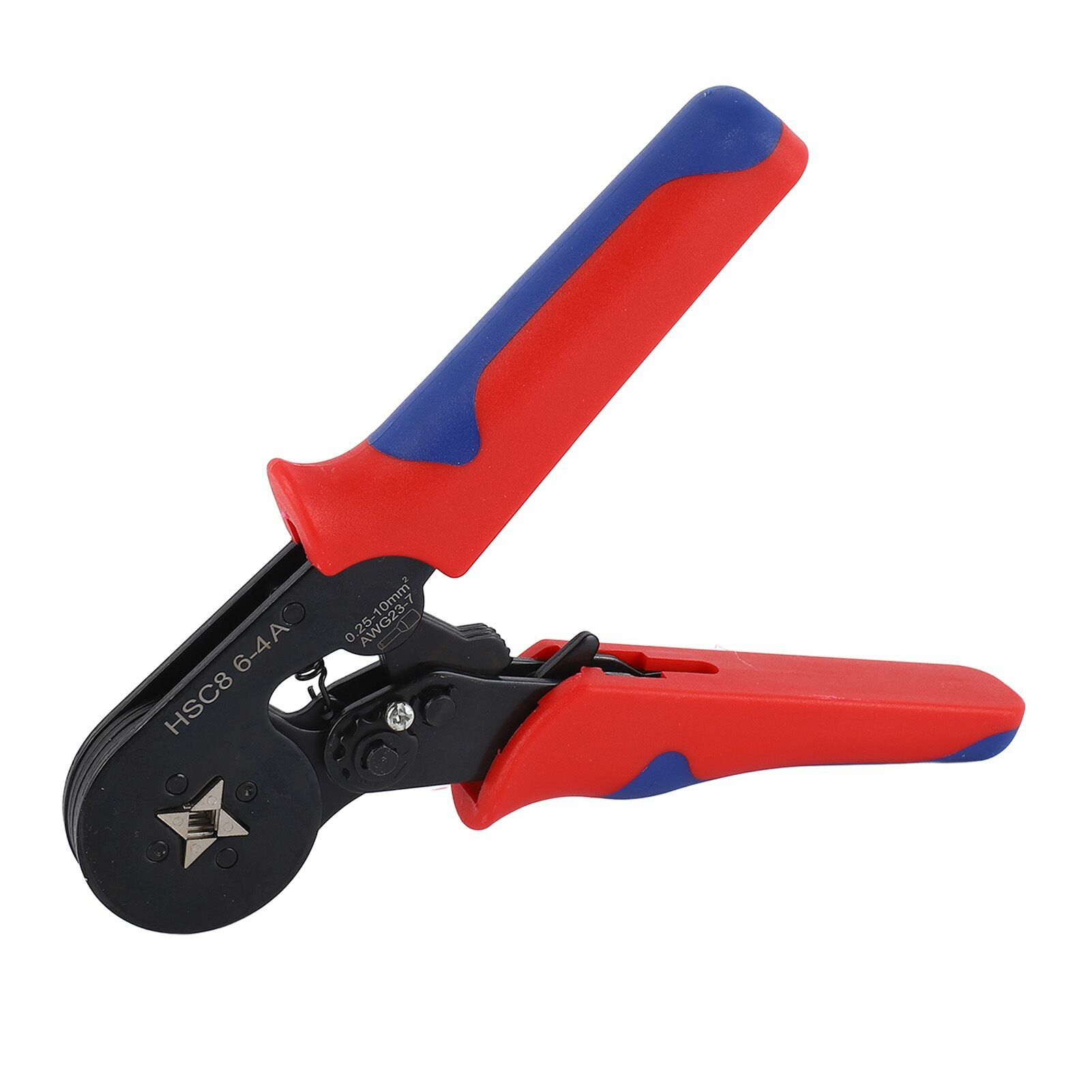 Набор инструментов для ручного обжима, портативные щипцы для кабеля, 1200 шт, наконечники для проводов, красная, синяя ручка