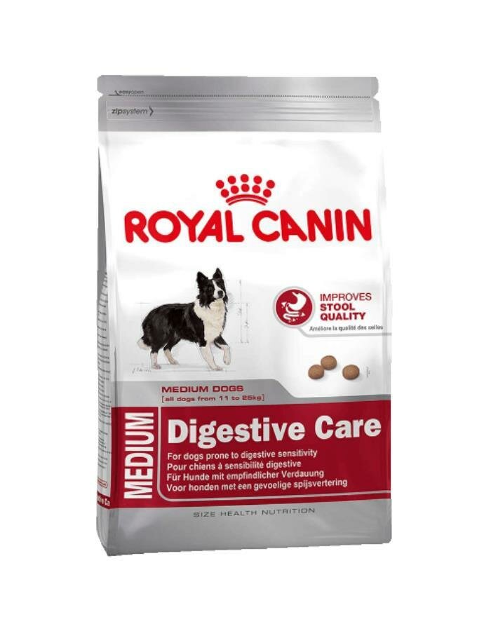 ROYAL CANIN Medium Digestive Care Корм для собак средних пород с чувствительным пищеварением 3кг