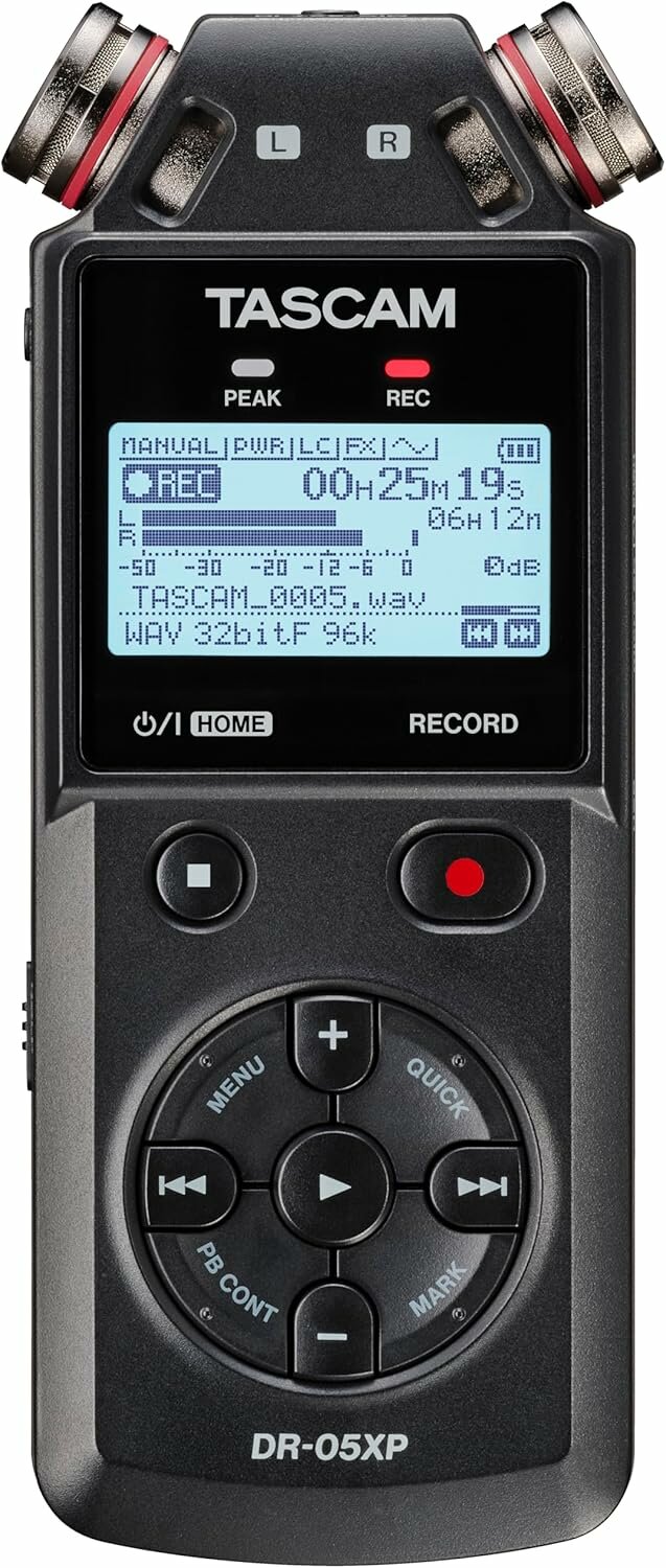 РекордерTascam DR-05XP 32 бит, черный