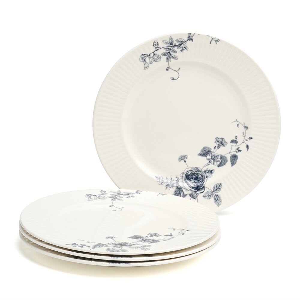 Набор тарелок закусочных lefard "Blue garden" 4 шт. 20 см