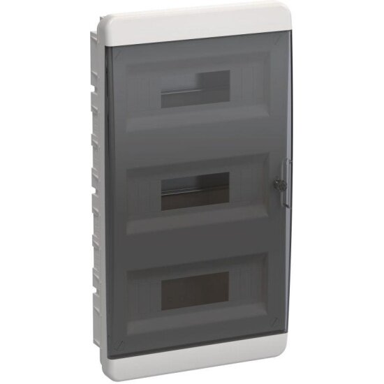 Корпус Iek ЩРВ-П-36 TEKFOR IP41 черн. прозр. дверь пластик, TF5-KP12-V-36-41-K01-K03