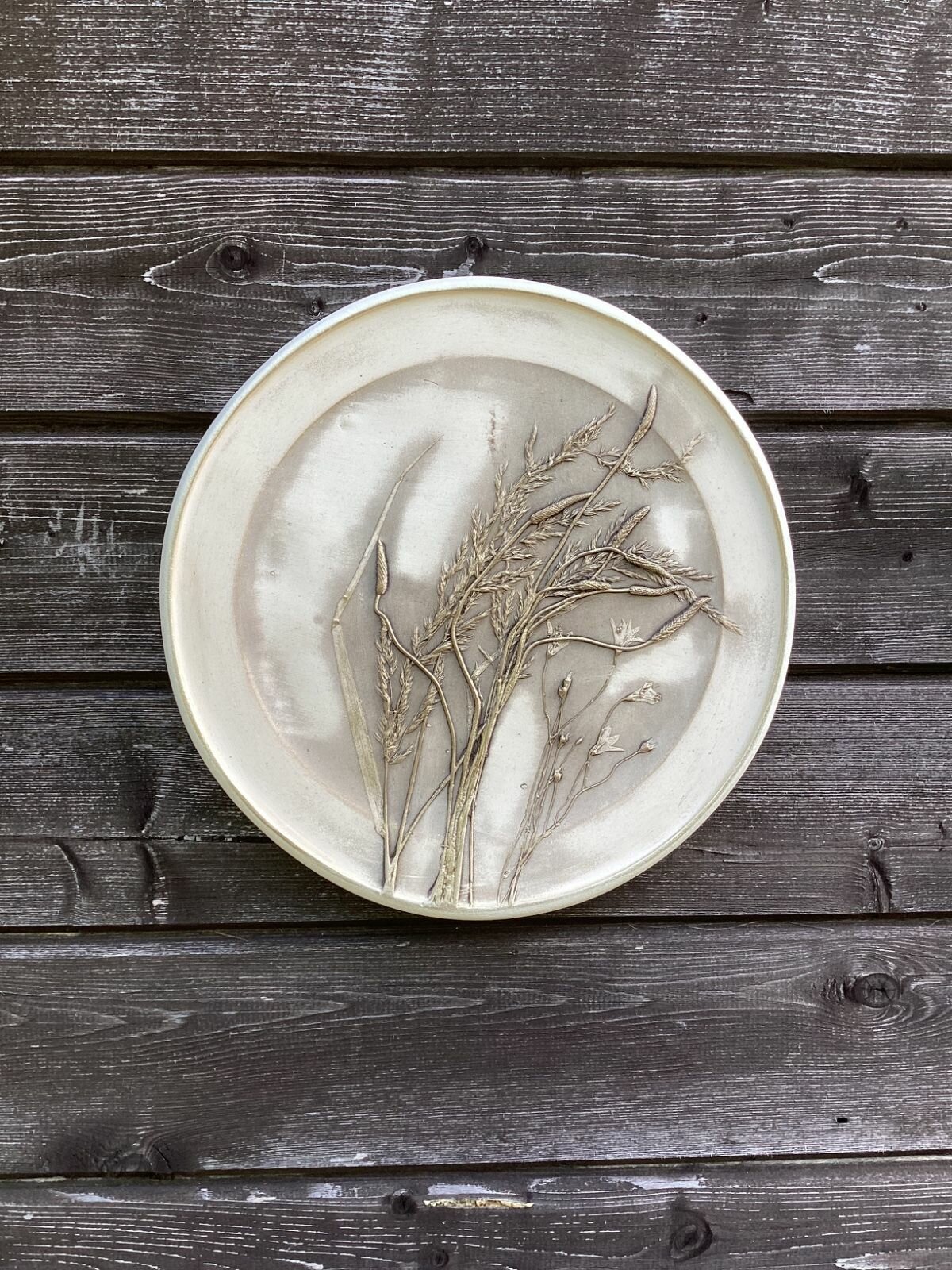 Гипсовое панно, ботанический барельеф, картина "Нежный шепот", ручной работы, 35х35х2 см