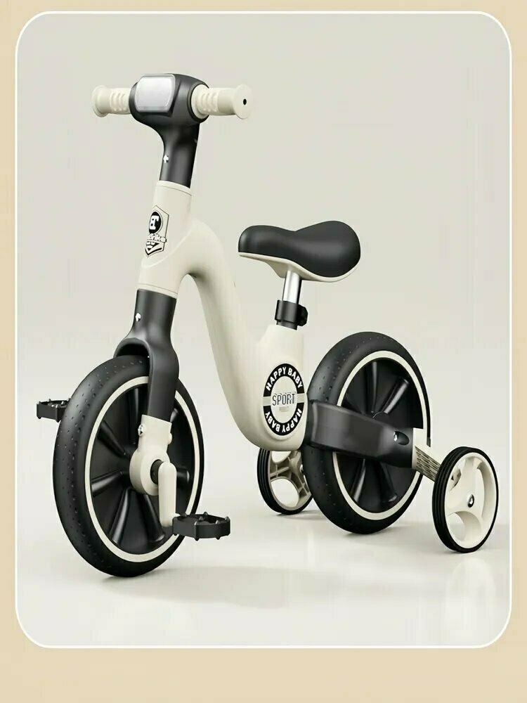 Детский балансировочный велосипед 1-3 года, универсальный (2 в 1: беговел и трехколесный), для мальчиков и девочек