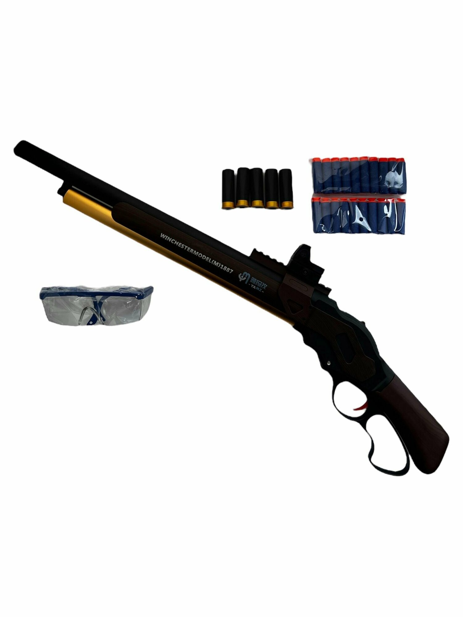 Ружье игрушечное винчестер 1887 выброс гильз при выстреле