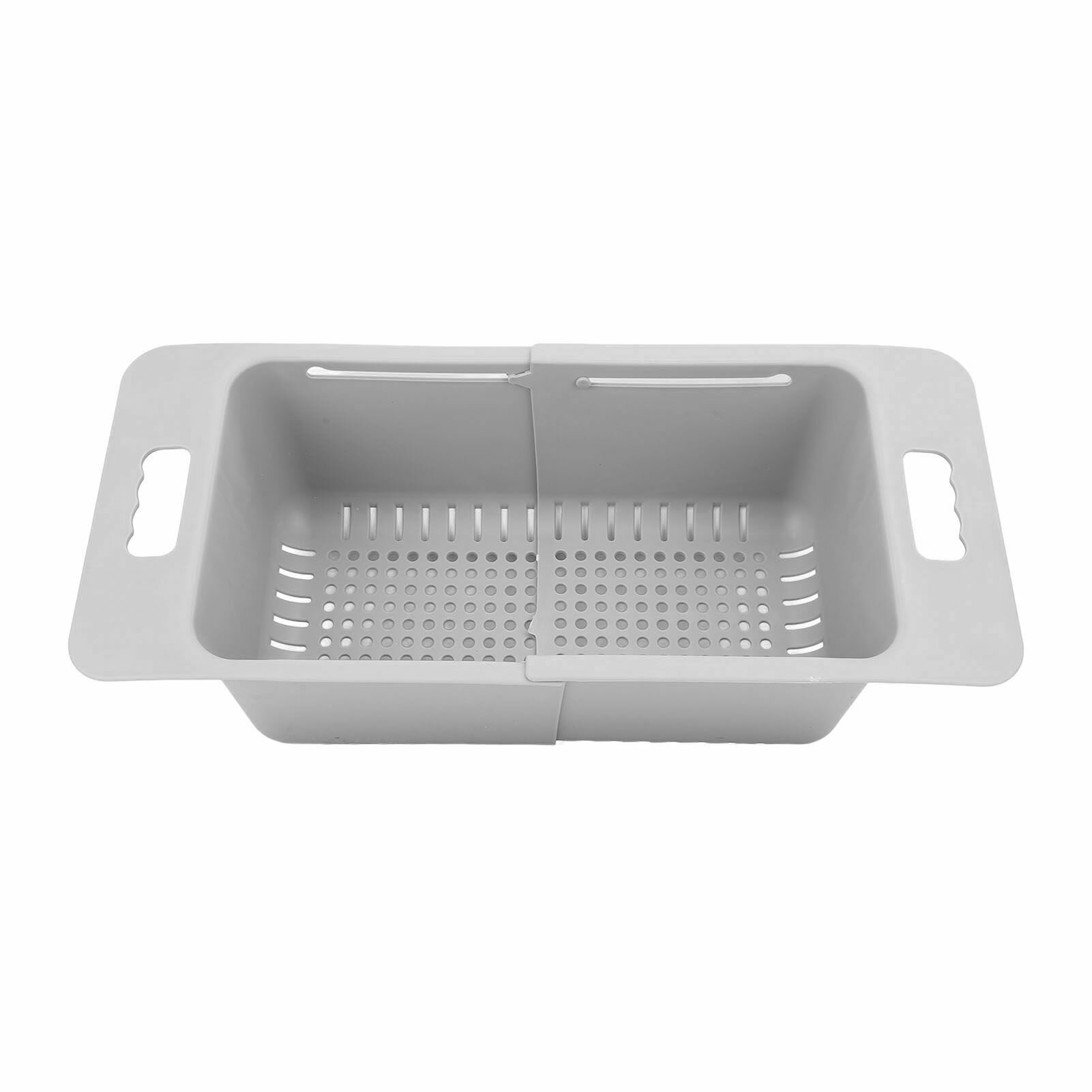 Корзина для морозильника, глубокая, регулируемая, органайзер для хранения, разделитель для ящиков, расширяемый, с ручкой для кухни, серый