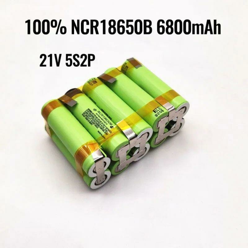 Новый оригинальный 3S 3S2P 12V 16.8V 21V 25V аккумулятор NCR18650B 6800mah 20A разрядного тока для аккумулятора отверта Shura