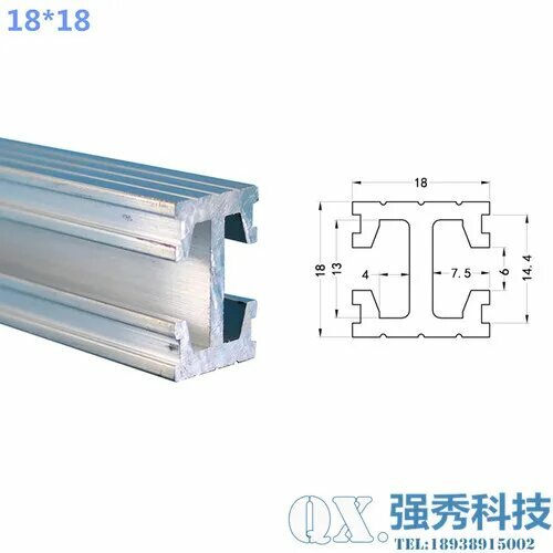 Алюминиевый экструзионный профиль для роботов 18X18