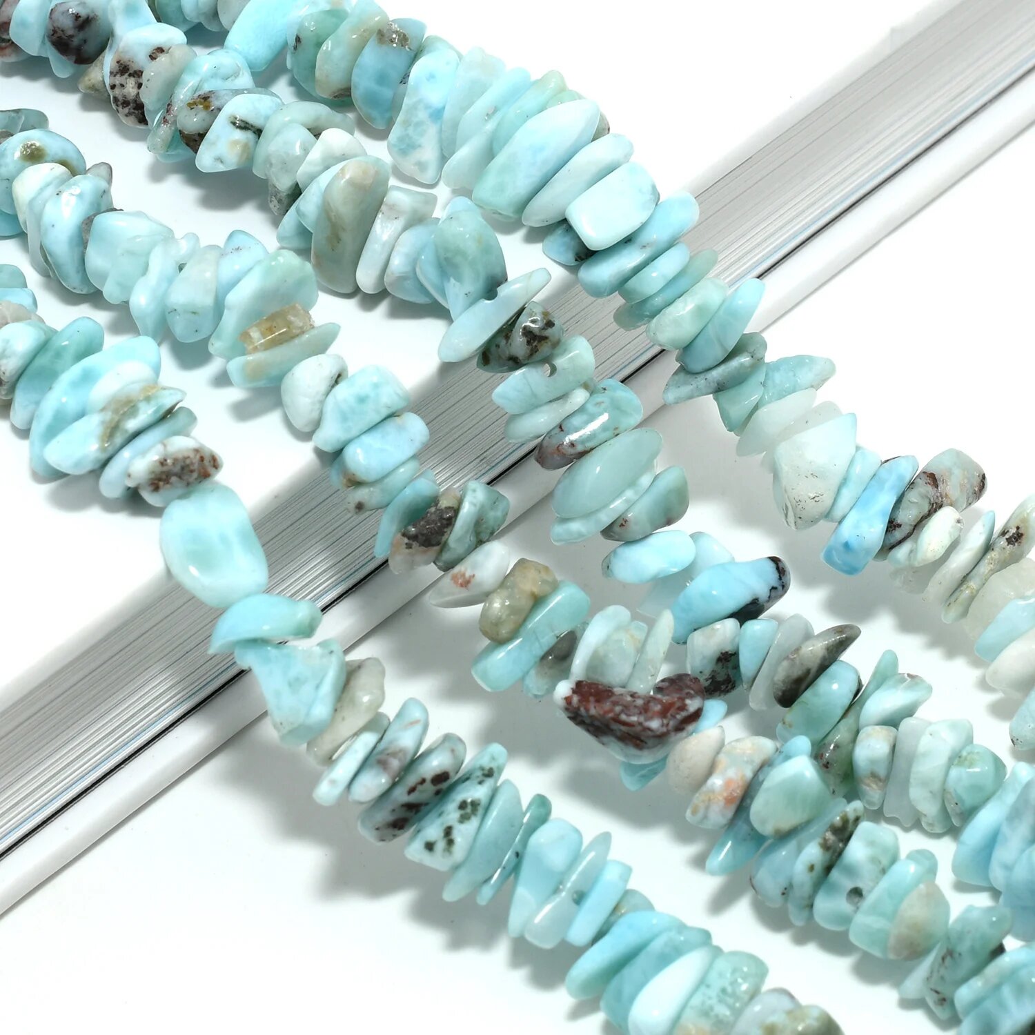 Бусины из ларимара CHASEREAL 6-9 мм