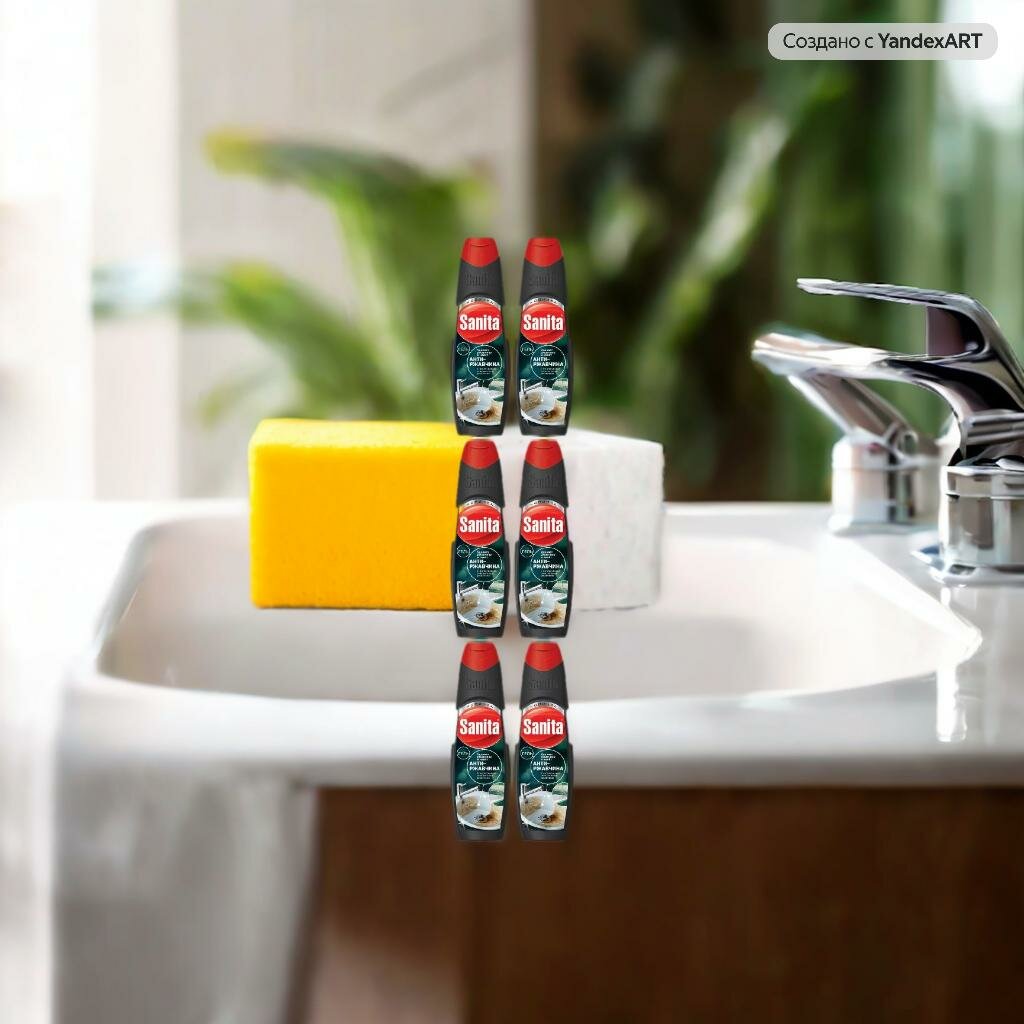 Гель санитарно-гигиенический Sanita Антиржавчина, 500 гр, 6 шт