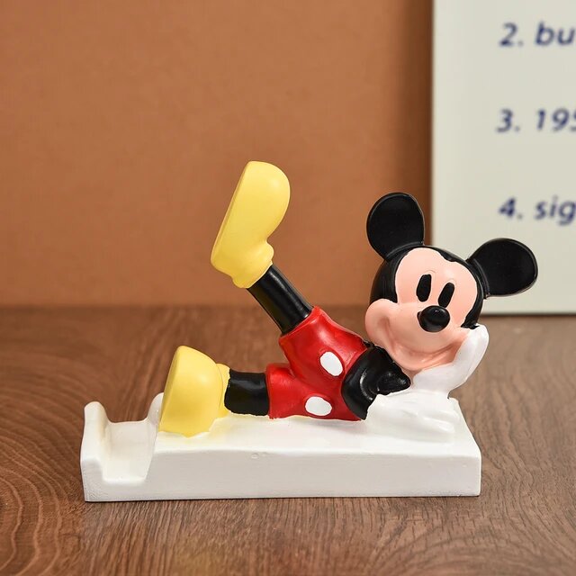 Подставка для телефона с Микки Маусом Диснея, стиль для пары, портативный, кавайный, забавный, мультяшный, настольный, мобильный, подарок для детей