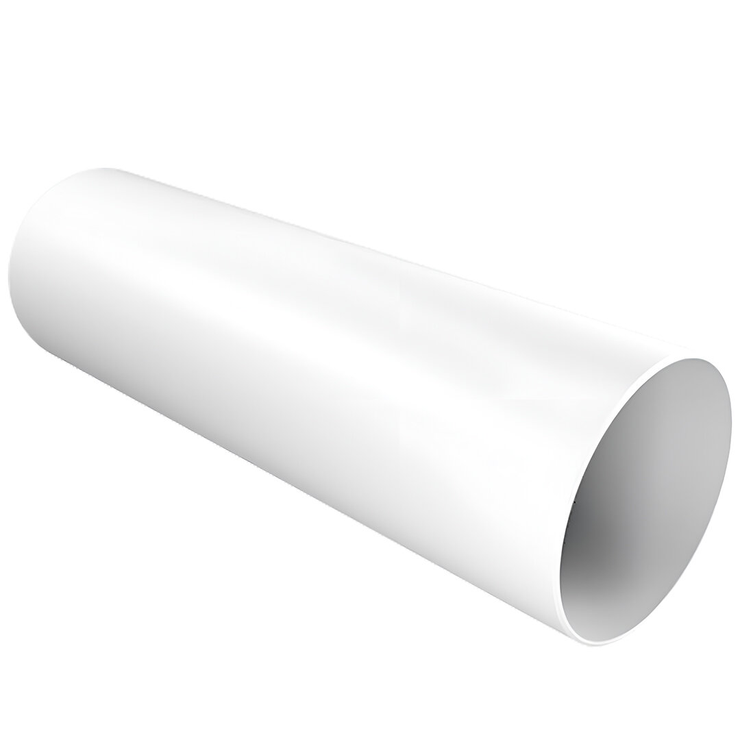 Труба водосточная, 80 мм, цвет белый, 1 шт. х 1,5 м, элемент пластиковой водосточной системы